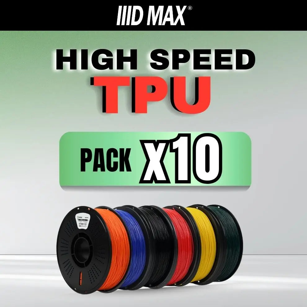 10 x 1kg High Speed TPU (95A) Filament Pack – IIID MAX