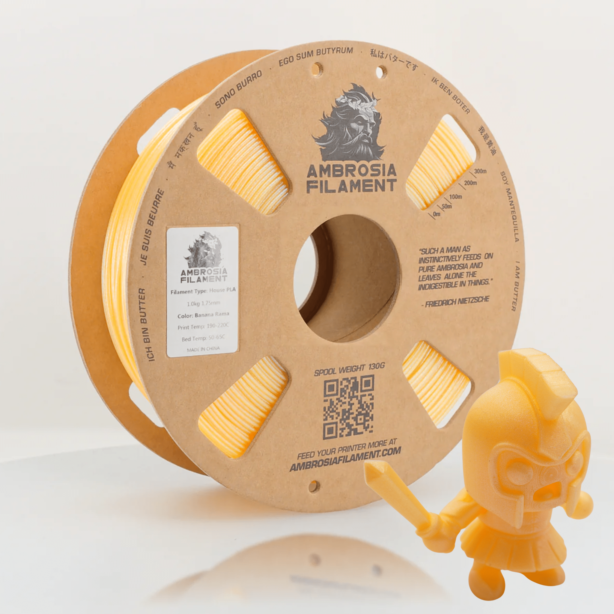 AMBROSIA Dolos Color Shifting PLA Filament of the Gods - 1KG Bambu AMS ...
