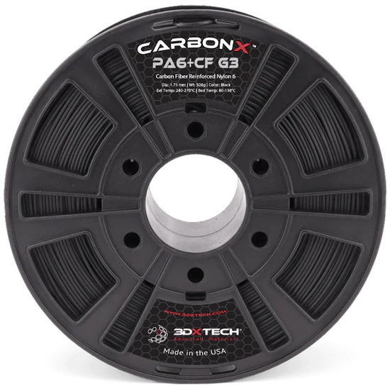 CarbonX Nylon 6+CF (PA6-CF) 3D Printer Filament by 3DXTech Made in USA ...